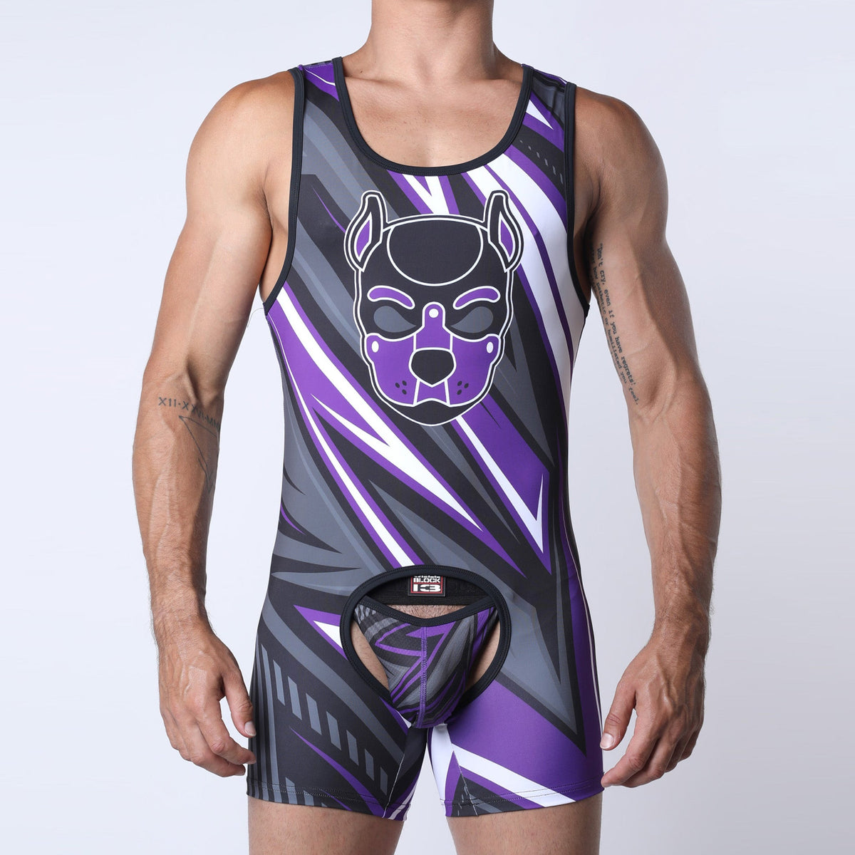 Cellblock 13 Kennel Club Lightning Pup Singlet Jock Purple – Speedy Poppers